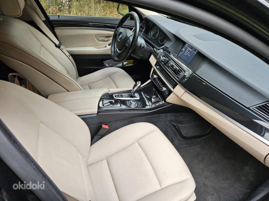 Black BMW 523 2010 in Tallinn, with an engine capacity of 0.15 L and mileage of 205 thousand km for 7500 €, photo 5 on AUTOMOTO.COM.LV