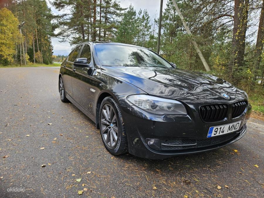 Black BMW 523 2010 in Tallinn, with an engine capacity of 0.15 L and mileage of 205 thousand km for 7500 €, photo 10 on AUTOMOTO.COM.LV