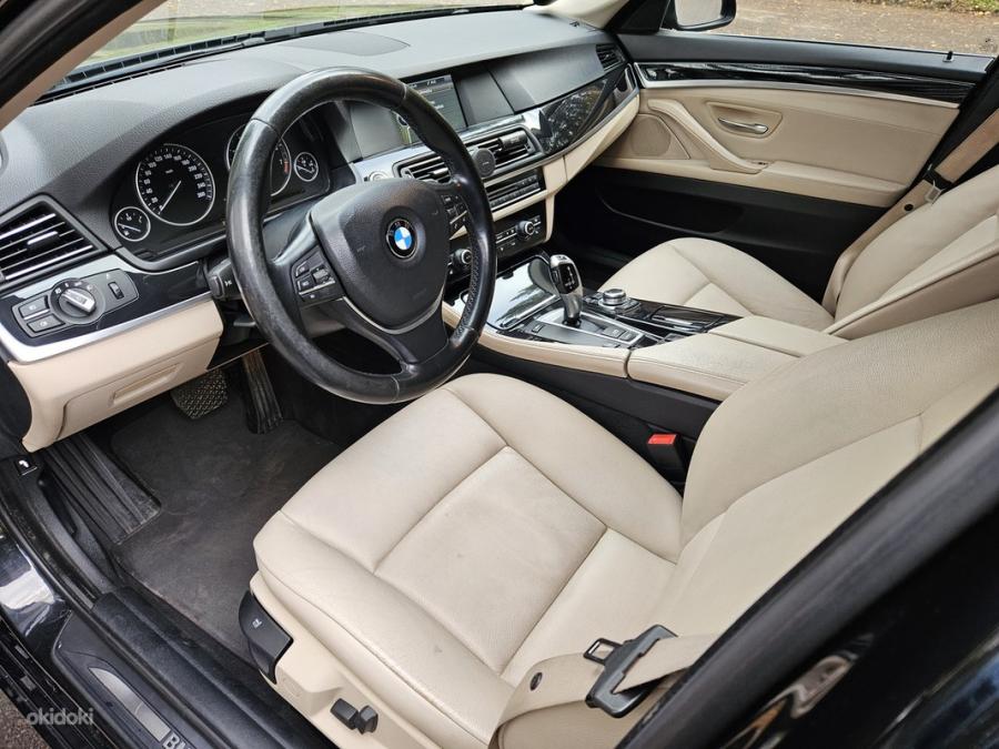 Black BMW 523 2010 in Tallinn, with an engine capacity of 0.15 L and mileage of 205 thousand km for 7500 €, photo 13 on AUTOMOTO.COM.LV