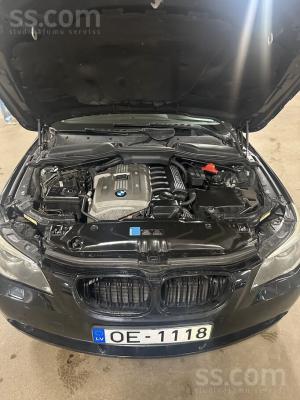 Black BMW 523 2006 in Riga, with an engine capacity of 2.50 L and mileage of 333 thousand km for 3000 €, photo  on AUTOMOTO.COM.LV