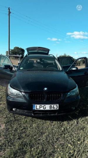 Melns BMW 523 2006 Molėtai, ar dzinēja tilpumu 2.50 L un nobraukumu 235 tūkst. km par 1600 €, foto  vietnē AUTOMOTO.COM.LV