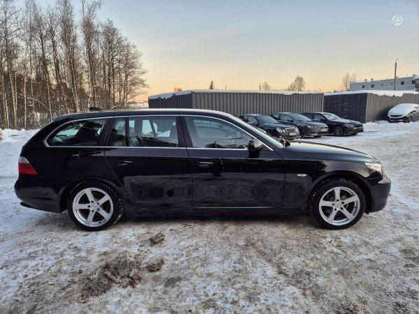 Black BMW 523 2008 in Utena, with an engine capacity of 2.50 L and mileage of 300 thousand km for 2999 €, photo 6 on AUTOMOTO.COM.LV
