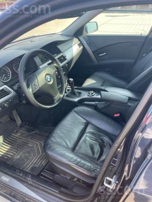 Blue BMW 523 2006 in Riga, with an engine capacity of 2.50 L and mileage of 238 thousand km for 4100 €, photo 6 on AUTOMOTO.COM.LV