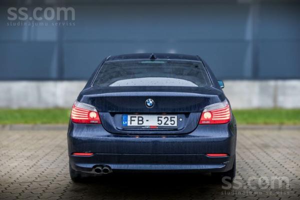 Blue BMW 523 2008 in Riga, with an engine capacity of 2.50 L and mileage of 242 thousand km for 5990 €, photo 10 on AUTOMOTO.COM.LV