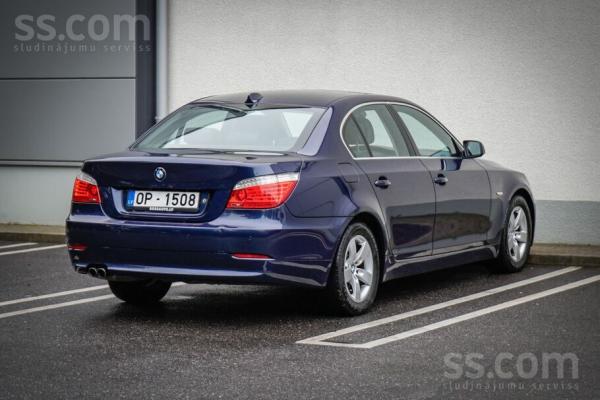 Blue BMW 523 2009 in Riga, with an engine capacity of 2.50 L and mileage of 243 thousand km for 5950 €, photo 4 on AUTOMOTO.COM.LV