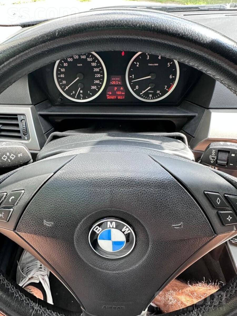 Zils BMW 523 2006 Liepāja, ar dzinēja tilpumu 2.50 L un nobraukumu 308 tūkst. km par 5500 €, foto 6 vietnē AUTOMOTO.COM.LV
