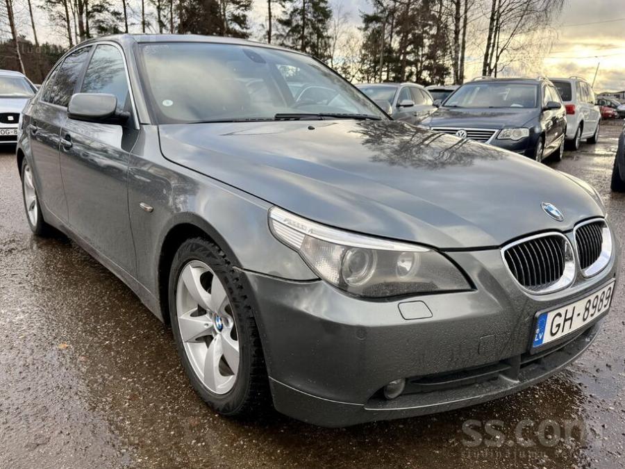 Grey BMW 523 2006 in Riga, with an engine capacity of 2.50 L and mileage of 0 thousand km for 2990 €, photo 2 on AUTOMOTO.COM.LV