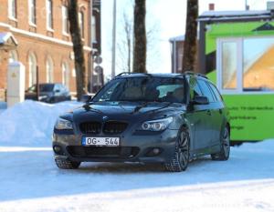 Grey BMW 523 2007 in Rezekne, with an engine capacity of 2.50 L and mileage of 211 thousand km for 4995 €, photo  on AUTOMOTO.COM.LV