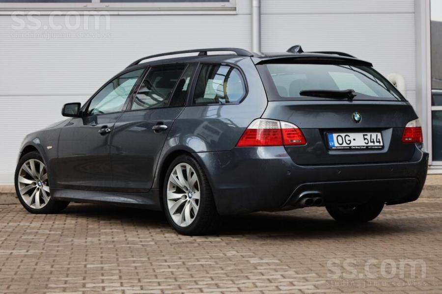 Grey BMW 523 2007 in Riga, with an engine capacity of 2.50 L and mileage of 0 thousand km for 4495 €, photo 5 on AUTOMOTO.COM.LV