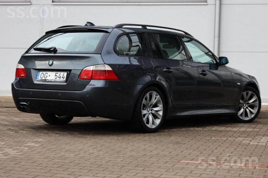 Grey BMW 523 2007 in Riga, with an engine capacity of 2.50 L and mileage of 0 thousand km for 4495 €, photo 6 on AUTOMOTO.COM.LV