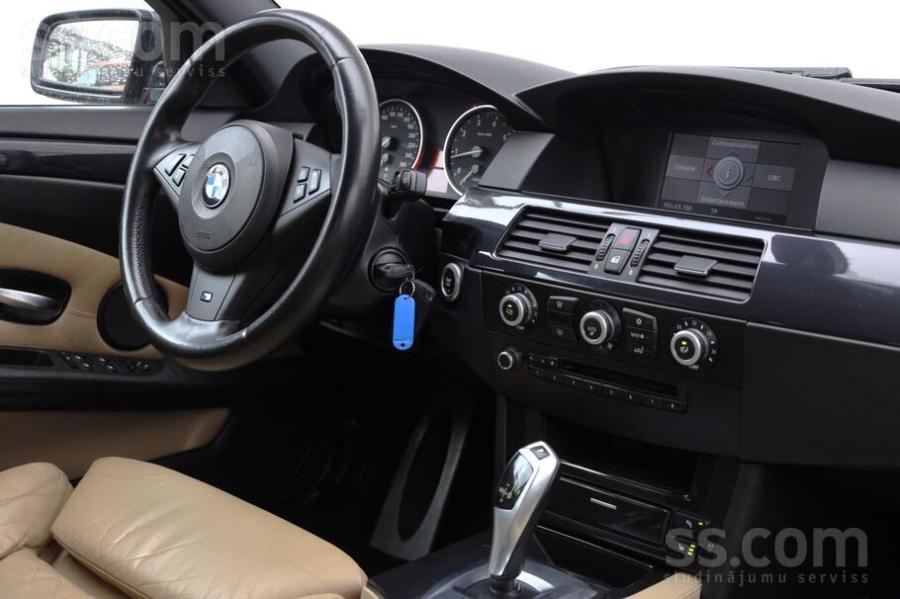 Grey BMW 523 2007 in Riga, with an engine capacity of 2.50 L and mileage of 0 thousand km for 4495 €, photo 13 on AUTOMOTO.COM.LV
