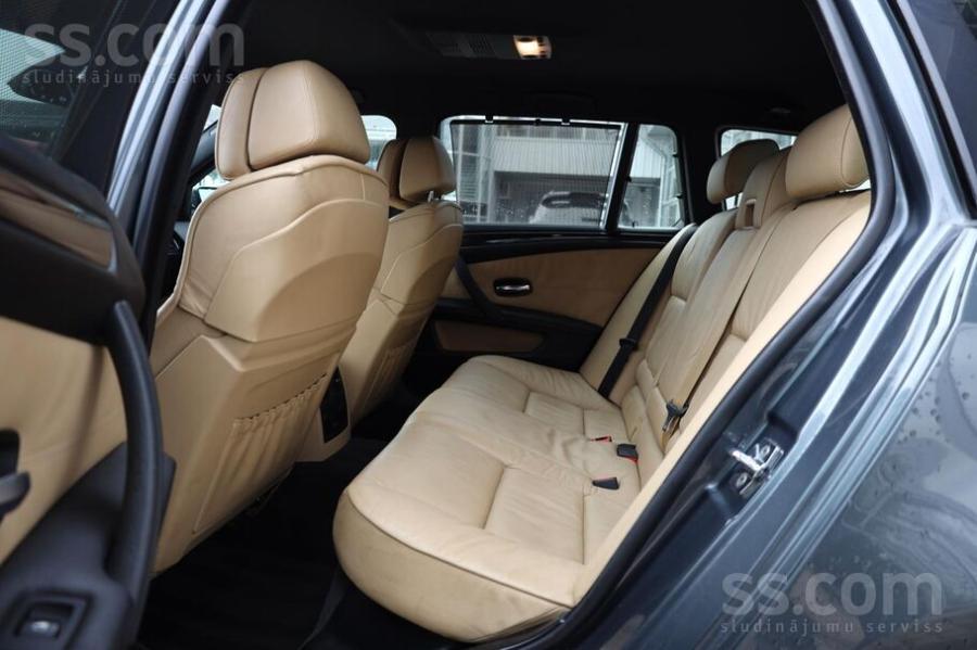 Grey BMW 523 2007 in Riga, with an engine capacity of 2.50 L and mileage of 0 thousand km for 4495 €, photo 16 on AUTOMOTO.COM.LV