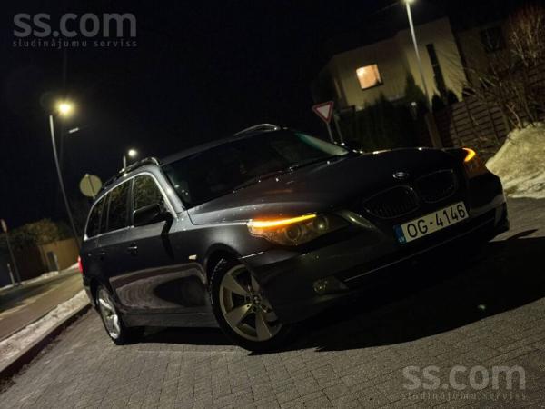 Grey BMW 523 2007 in Riga, with an engine capacity of 2.50 L and mileage of 367 thousand km for 2290 €, photo 1 on AUTOMOTO.COM.LV