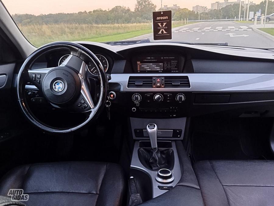White BMW 523 2007 in Kaunas, with an engine capacity of 2.50 L and mileage of 359 thousand km for 4900 €, photo 13 on AUTOMOTO.COM.LV
