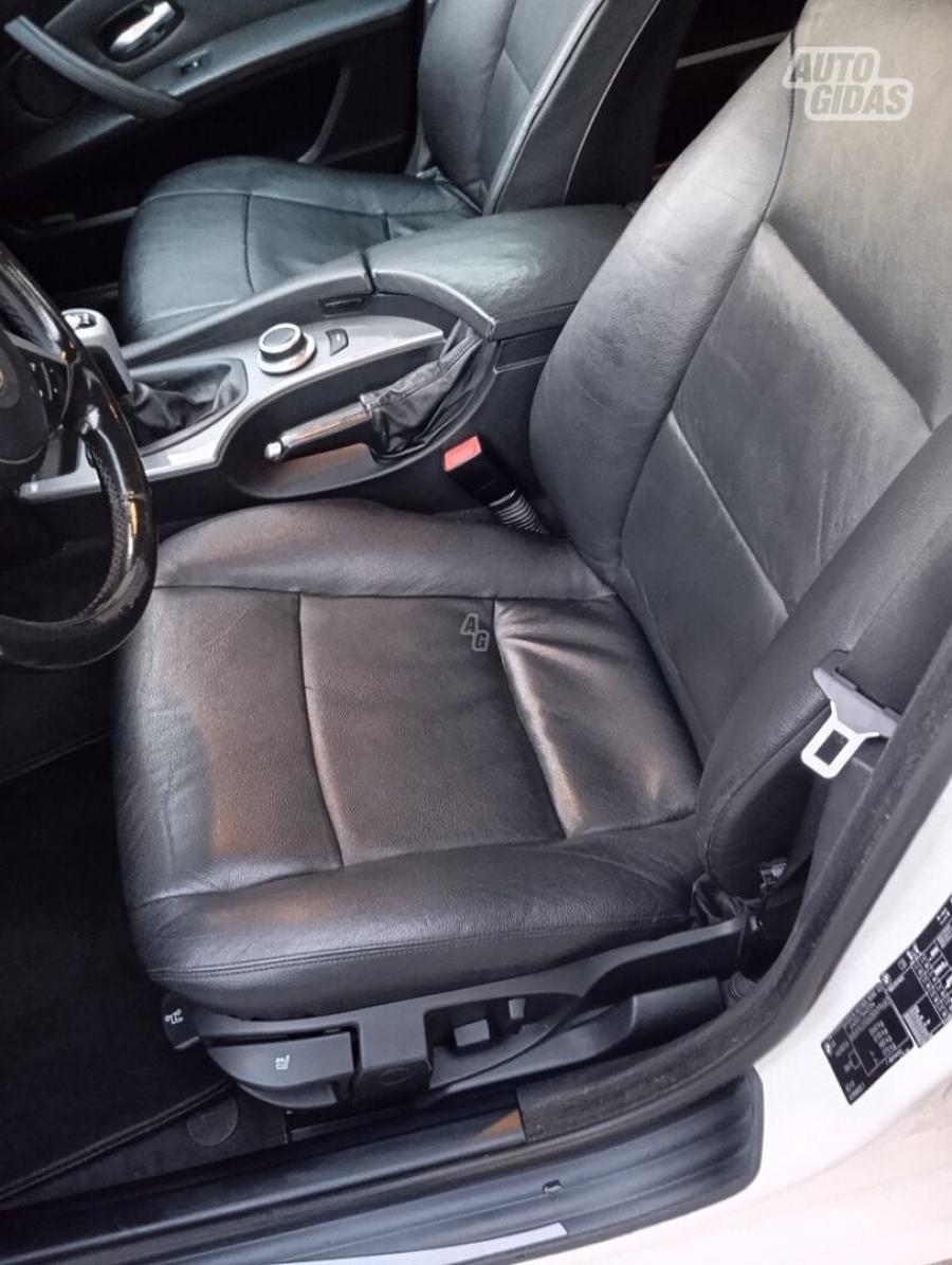White BMW 523 2007 in Kaunas, with an engine capacity of 2.50 L and mileage of 359 thousand km for 4900 €, photo 14 on AUTOMOTO.COM.LV