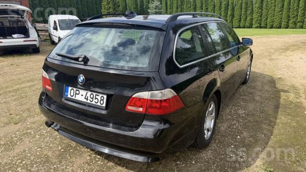 Black BMW 525 2005 in Limbazi, with an engine capacity of 2.50 L and mileage of 273 thousand km for 3700 €, photo 6 on AUTOMOTO.COM.LV