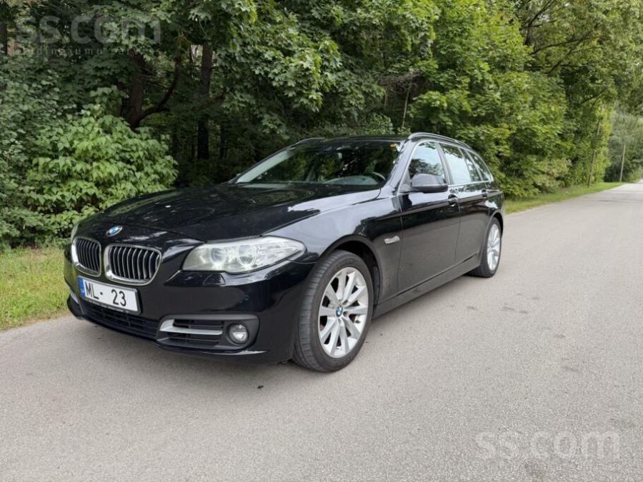 Black BMW 525 2014 in Riga, with an engine capacity of 2.00 L and mileage of 158 thousand km for 11900 €, photo 3 on AUTOMOTO.COM.LV