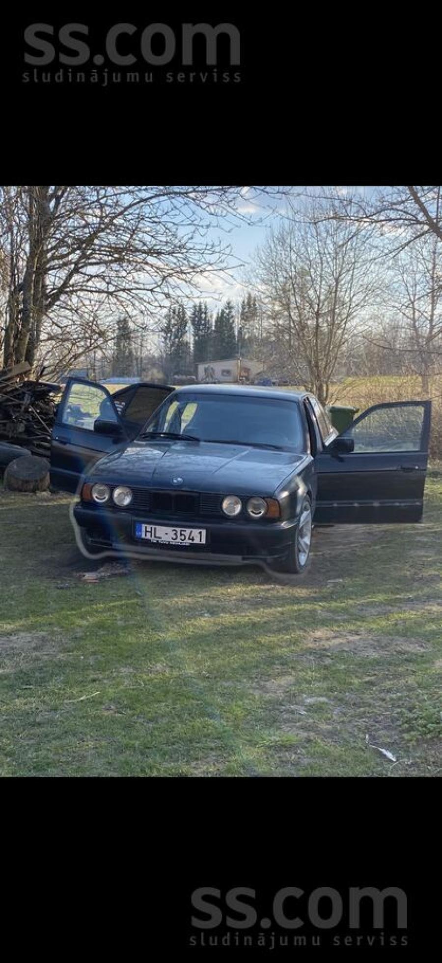 Black BMW 525 1994 in Rezekne, with an engine capacity of 2.50 L and mileage of 450 thousand km for 3500 €, photo 3 on AUTOMOTO.COM.LV