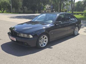 Black BMW 525 2001 in Vilnius, with an engine capacity of 2.50 L and mileage of 350 thousand km for 4500 €, photo  on AUTOMOTO.COM.LV