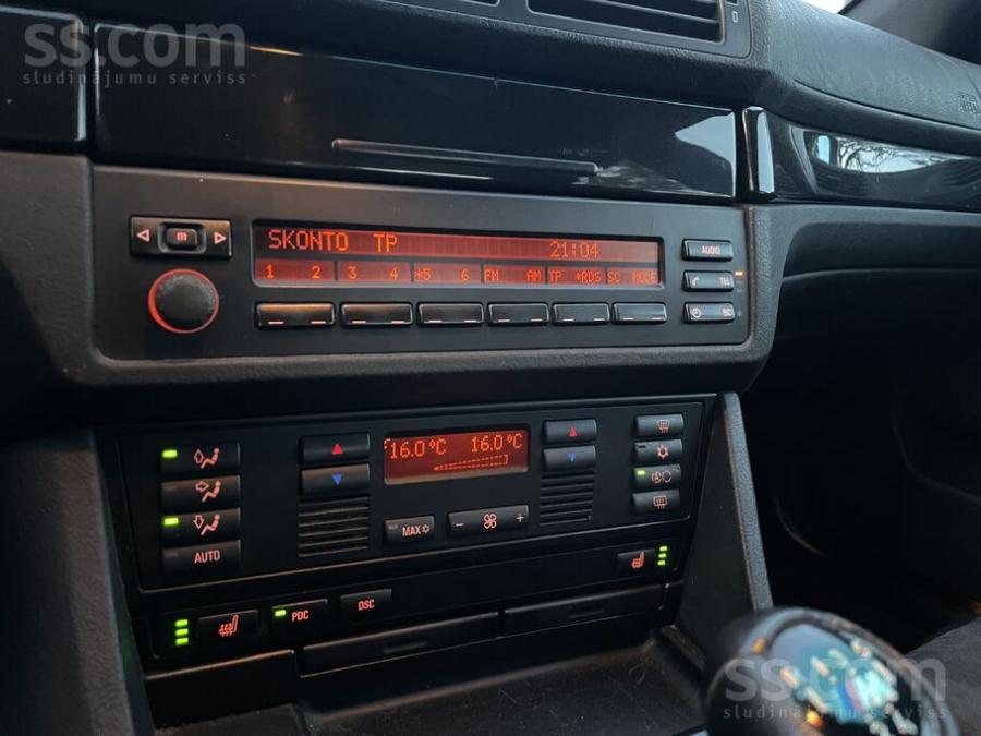 Черный БМВ 525 2001 в Юрмала, объемом двигателя 2.50 л и пробегом 380 тыс. км за 3550 €, фото 15 на AUTOMOTO.COM.LV
