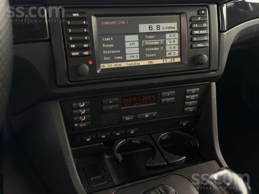Melns BMW 525 2002 Liepāja, ar dzinēja tilpumu 2.50 L un nobraukumu 355 tūkst. km par 3590 €, foto 12 vietnē AUTOMOTO.COM.LV