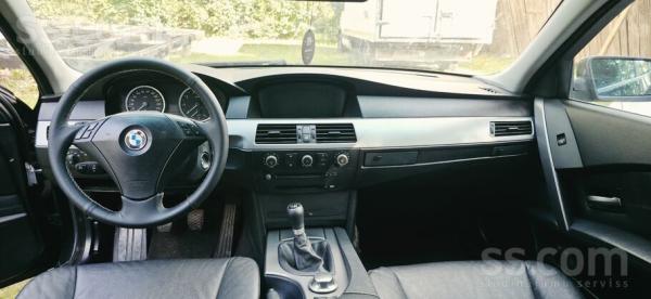 Black BMW 525 2003 in Ogre, with an engine capacity of 2.50 L and mileage of 371 thousand km for 2500 €, photo 6 on AUTOMOTO.COM.LV
