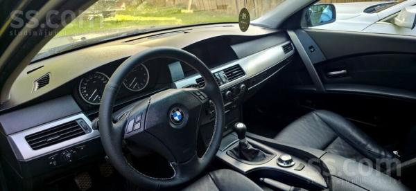 Black BMW 525 2003 in Ogre, with an engine capacity of 2.50 L and mileage of 371 thousand km for 2500 €, photo 7 on AUTOMOTO.COM.LV