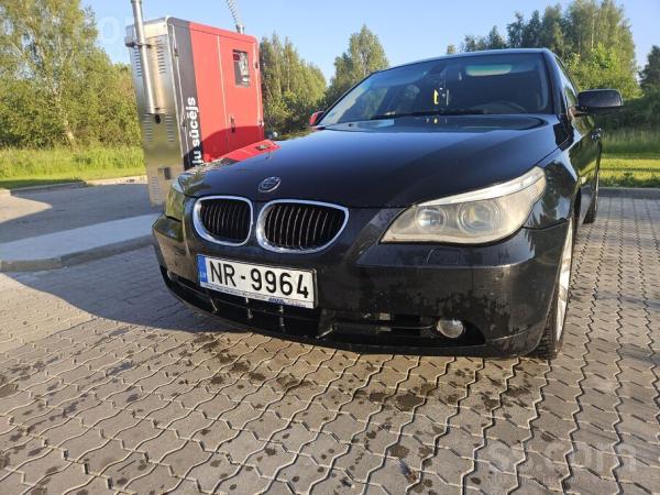 Black BMW 525 2004 in Liepaja, with an engine capacity of 2.50 L and mileage of 420 thousand km for 3300 €, photo 4 on AUTOMOTO.COM.LV