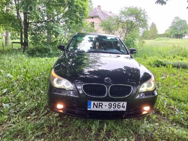 Black BMW 525 2004 in Saldus, with an engine capacity of 2.50 L and mileage of 435 thousand km for 9650 €, photo 6 on AUTOMOTO.COM.LV
