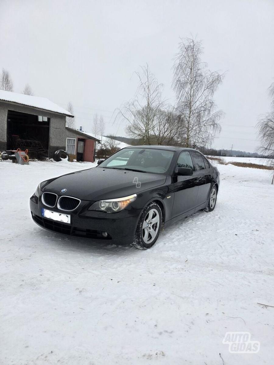 Black BMW 525 2004 in Alytus, with an engine capacity of 2.50 L and mileage of 403 thousand km for 4200 €, photo 3 on AUTOMOTO.COM.LV