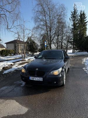Black BMW 525 2004 in Plunge, with an engine capacity of 2.50 L and mileage of 452 thousand km for 2200 €, photo  on AUTOMOTO.COM.LV
