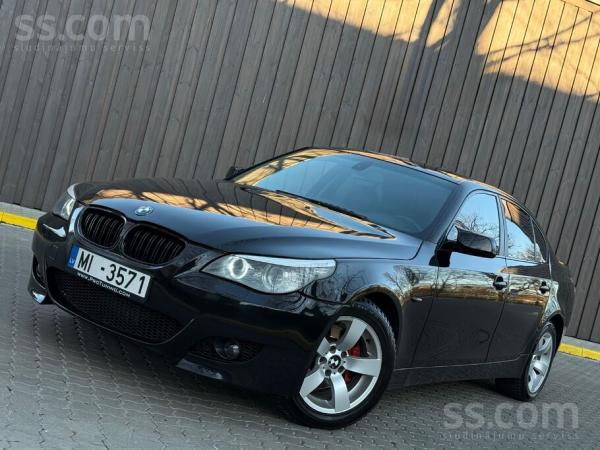 Black BMW 525 2004 in Riga, with an engine capacity of 2.50 L and mileage of 0 thousand km for 3290 €, photo 1 on AUTOMOTO.COM.LV