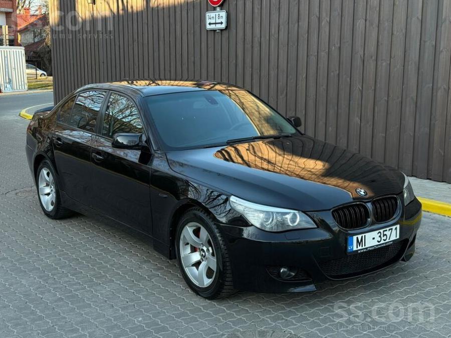 Black BMW 525 2004 in Riga, with an engine capacity of 2.50 L and mileage of 0 thousand km for 3290 €, photo 8 on AUTOMOTO.COM.LV