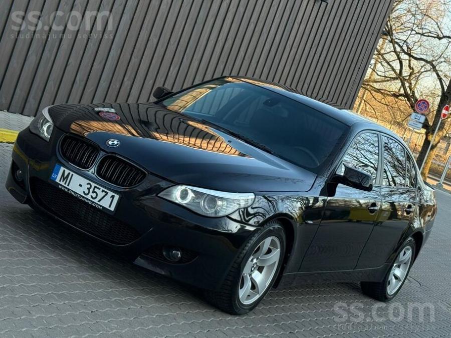 Black BMW 525 2004 in Riga, with an engine capacity of 2.50 L and mileage of 0 thousand km for 3290 €, photo 11 on AUTOMOTO.COM.LV