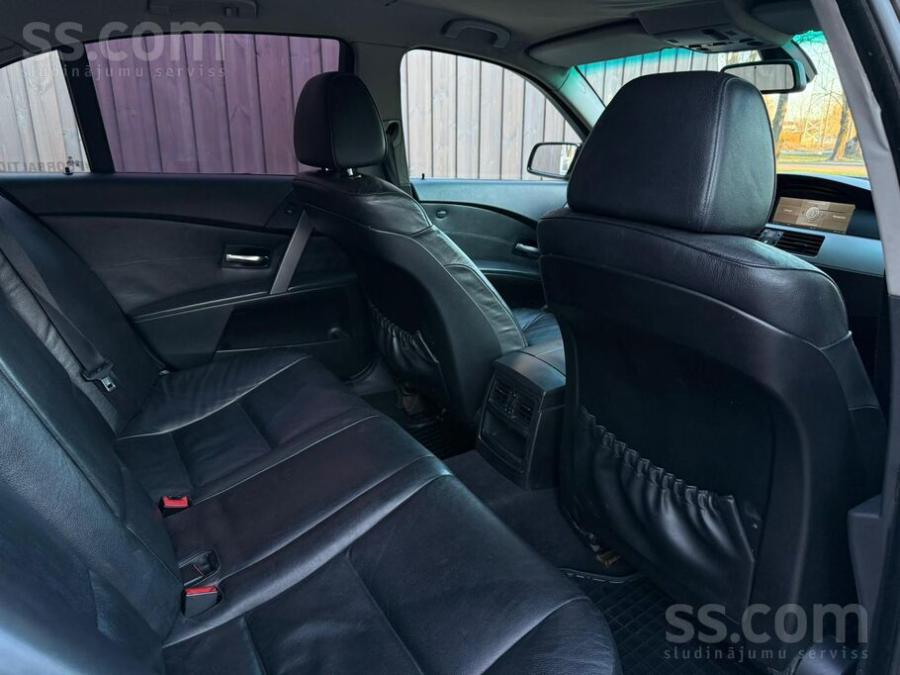 Black BMW 525 2004 in Riga, with an engine capacity of 2.50 L and mileage of 0 thousand km for 3290 €, photo 17 on AUTOMOTO.COM.LV