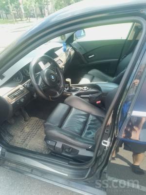 Black BMW 525 2004 in Daugavpils, with an engine capacity of 2.50 L and mileage of 370 thousand km for 4000 €, photo 5 on AUTOMOTO.COM.LV
