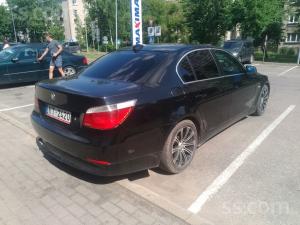 Black BMW 525 2004 in Daugavpils, with an engine capacity of 2.50 L and mileage of 370 thousand km for 4000 €, photo 6 on AUTOMOTO.COM.LV