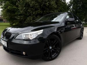 Black BMW 525 2004 in Kaunas, with an engine capacity of 2.49 L and mileage of 393 thousand km for 3500 €, photo 19 on AUTOMOTO.COM.LV