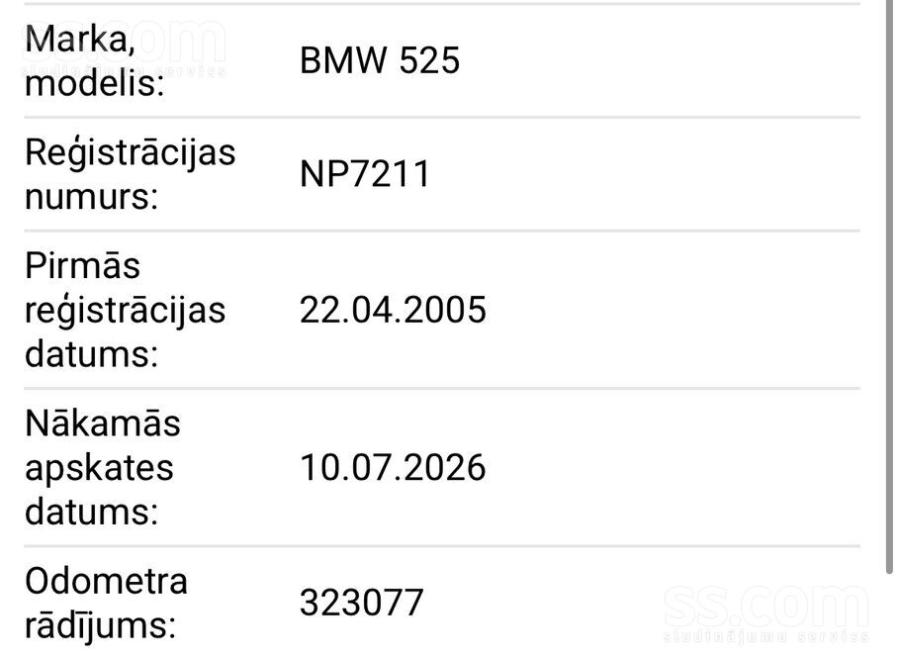 Черный БМВ 525 2005 в Рига, объемом двигателя 2.50 л и пробегом 0 тыс. км за 3990 €, фото 28 на AUTOMOTO.COM.LV
