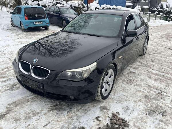 Melns BMW 525 2005 Viļņa, ar dzinēja tilpumu 2.50 L un nobraukumu 249 tūkst. km par 2800 €, foto 1 vietnē AUTOMOTO.COM.LV