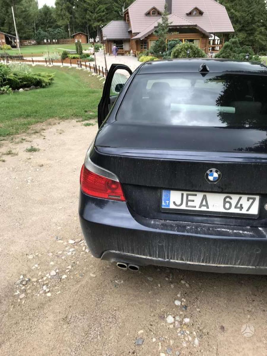 Black BMW 525 2005 in Utena, with an engine capacity of 2.50 L and mileage of 385 thousand km for 2300 €, photo 1 on AUTOMOTO.COM.LV