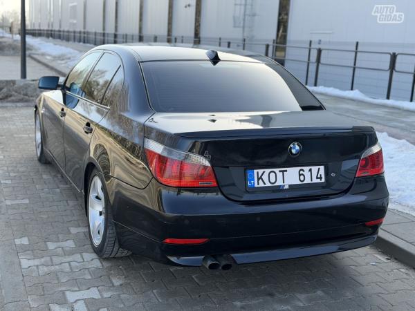 Black BMW 525 2005 in Vilnius, with an engine capacity of 2.50 L and mileage of 250 thousand km for 3499 €, photo 9 on AUTOMOTO.COM.LV