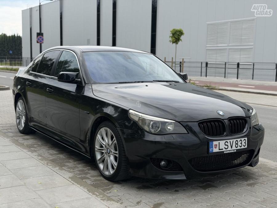 Черный БМВ 525 2005 в Вильнюс, объемом двигателя 2.50 л и пробегом 350 тыс. км за 4350 €, фото 1 на AUTOMOTO.COM.LV