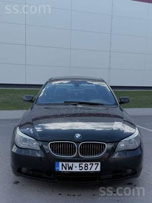 Black BMW 525 2005 in Bauska, with an engine capacity of 2.50 L and mileage of 540 thousand km for 2100 €, photo  on AUTOMOTO.COM.LV