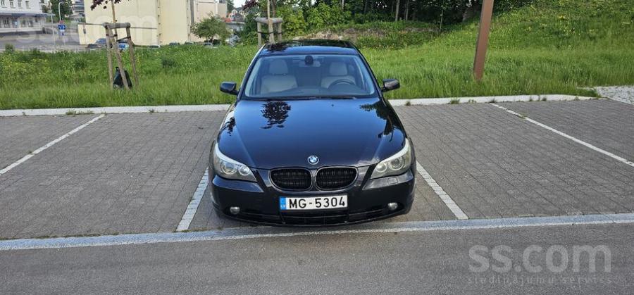 Black BMW 525 2005 in Rezekne, with an engine capacity of 2.50 L and mileage of 376 thousand km for 3090 €, photo 3 on AUTOMOTO.COM.LV