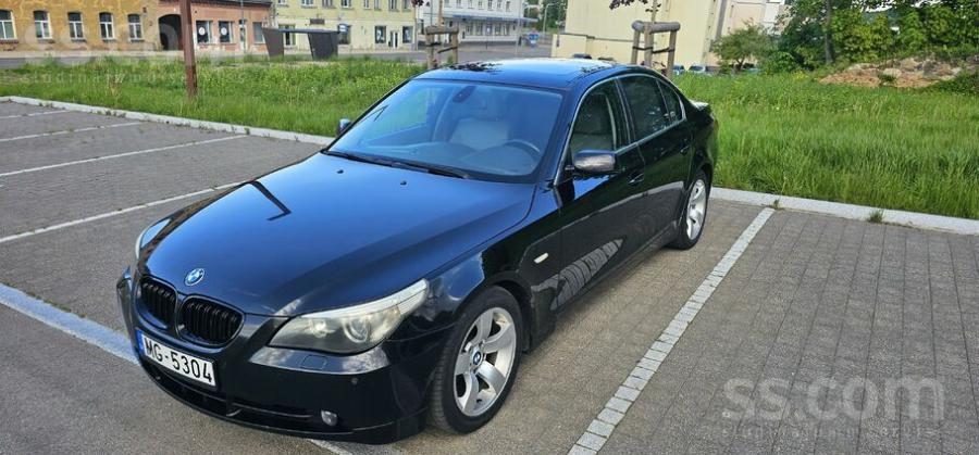 Black BMW 525 2005 in Rezekne, with an engine capacity of 2.50 L and mileage of 376 thousand km for 3090 €, photo 4 on AUTOMOTO.COM.LV
