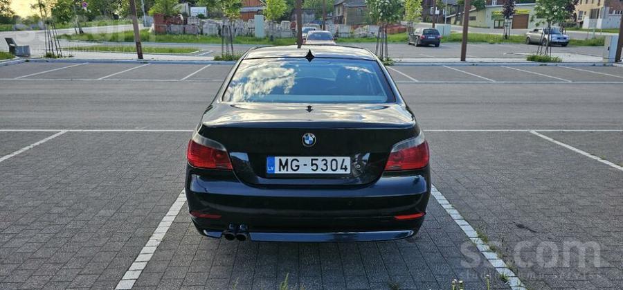 Black BMW 525 2005 in Rezekne, with an engine capacity of 2.50 L and mileage of 376 thousand km for 3090 €, photo 7 on AUTOMOTO.COM.LV