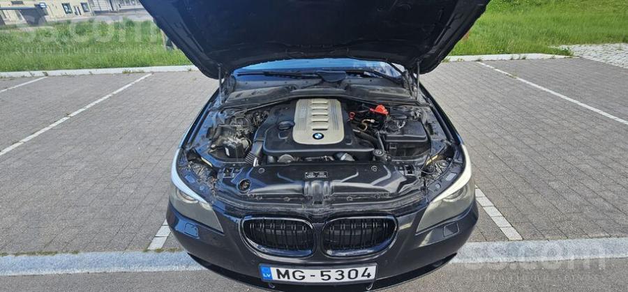 Black BMW 525 2005 in Rezekne, with an engine capacity of 2.50 L and mileage of 376 thousand km for 3090 €, photo 10 on AUTOMOTO.COM.LV