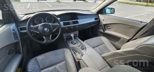 Black BMW 525 2005 in Rezekne, with an engine capacity of 2.50 L and mileage of 376 thousand km for 3090 €, photo 13 on AUTOMOTO.COM.LV
