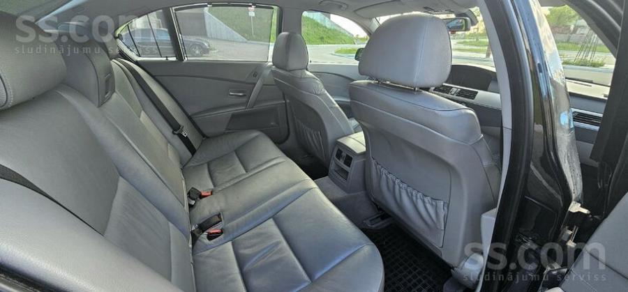 Black BMW 525 2005 in Rezekne, with an engine capacity of 2.50 L and mileage of 376 thousand km for 3090 €, photo 14 on AUTOMOTO.COM.LV